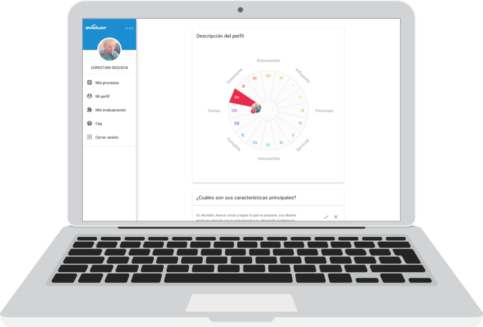Mi Perfil Profesional DISC - Evaluar.com - Mis Evaluaciones